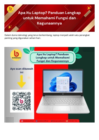 Apa Itu Laptop? Panduan Lengkap untuk Memahami Fungsi dan Kegunaannya ...
