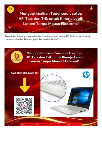 Mengoptimalkan Touchpad Laptop HP: Tips dan Trik untuk Kinerja Lebih Lancar Tanpa Mouse ...