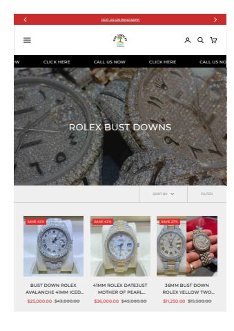 Bust Down Watch Rolex