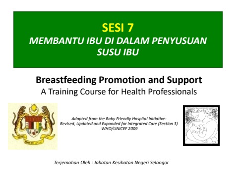 Sesi 7- Membantu Ibu Di Dalam Penyusuan Susu Ibu - rahizazaidan Flip PDF | AnyFlip