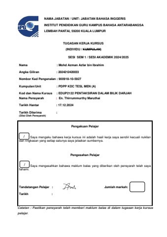 EDUP2122(M)_TASK 2_MOHD AZMAN AZFAR BIN IBRAHIM - MOHD AZMAN AZFAR BIN ...