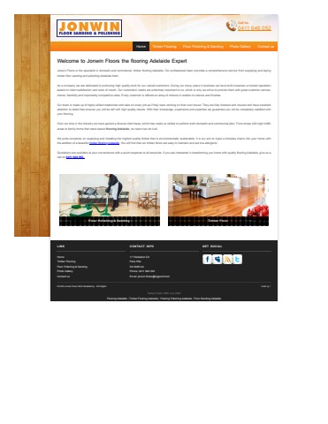 Floor Sanding Adelaide - Jonwin Floors Flip PDF | AnyFlip