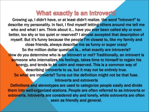 Introverts Meaning