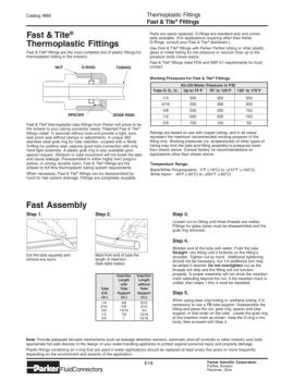 Fast & Tite Parts are easily replaced. O-Rings are ... - Guset User ...