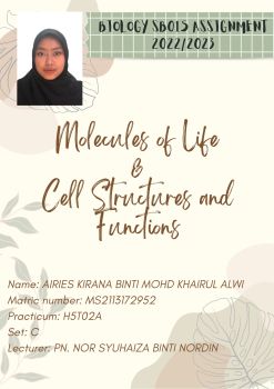 BIOLOGY ASSIGNMENT SB015 - airieskirana29 Flip PDF | AnyFlip