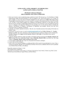 Election Guidelines - pitch2play Flip PDF | AnyFlip