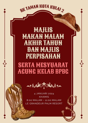 Buku Program Majlis Makan Malam Akhir Tahun, Majlis Perpisan dan ...