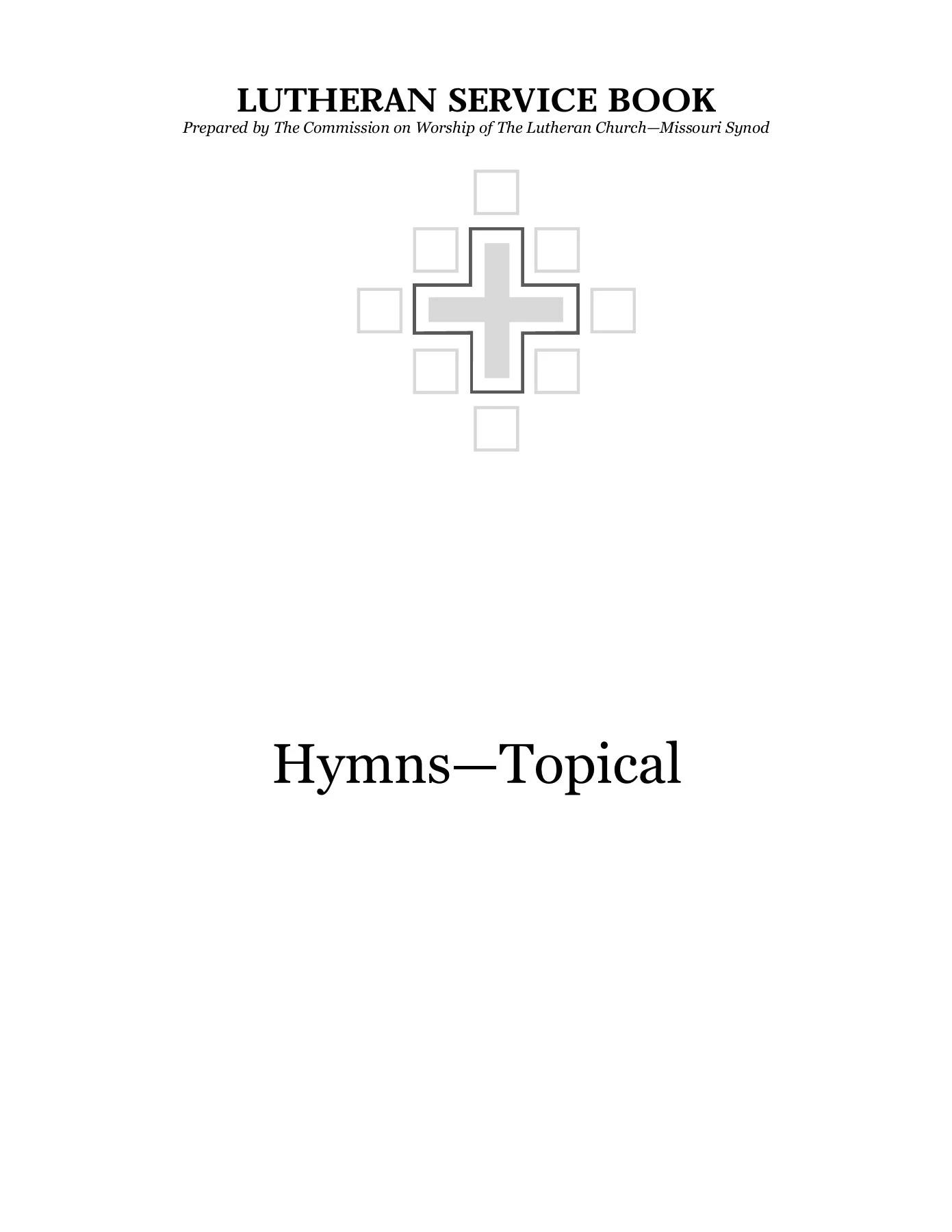 Lutheran Service BOOK