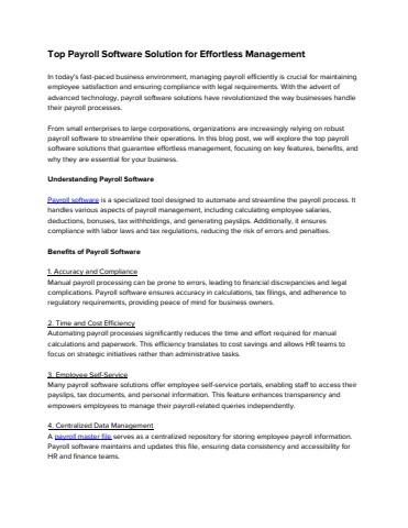 link - Top Payroll Software Solution for Effortless Management