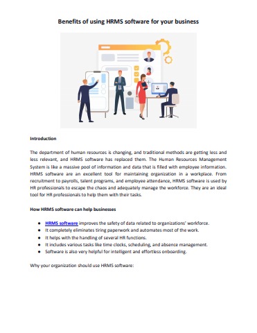 Benefits of using HRMS software for your business - leenadavis979 Flip PDF | AnyFlip