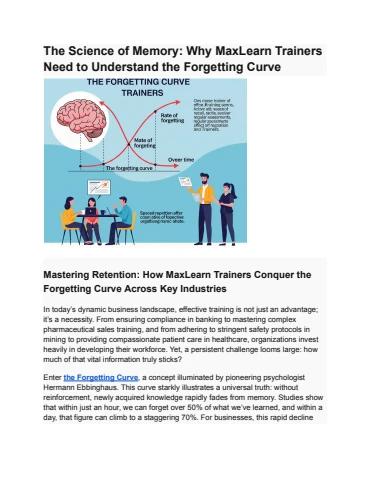 The Science of Memory_ Why MaxLearn Trainers Need to Understand the ...