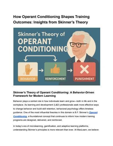 How Operant Conditioning Shapes Training Outcomes_ Insights from ...