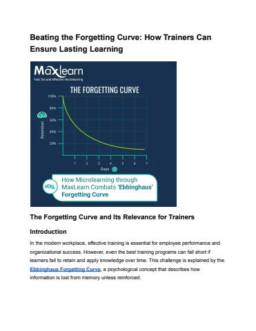 Beating the Forgetting Curve_ How Trainers Can Ensure Lasting Learning