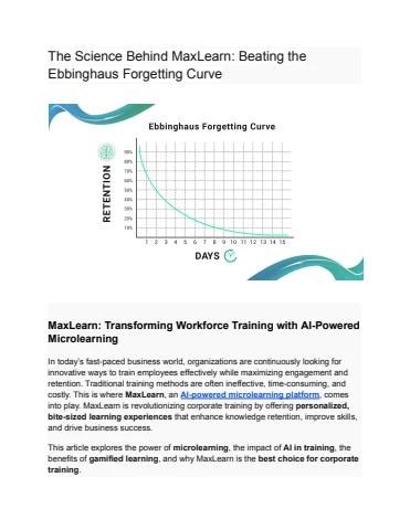 The Science Behind MaxLearn_ Beating the Ebbinghaus Forgetting Curve