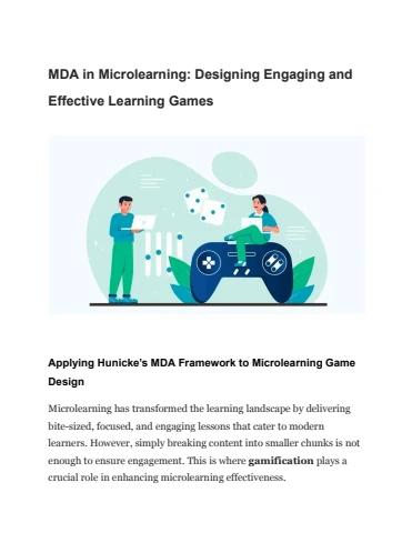 MDA in Microlearning_ Designing Engaging and Effective Learning Games ...