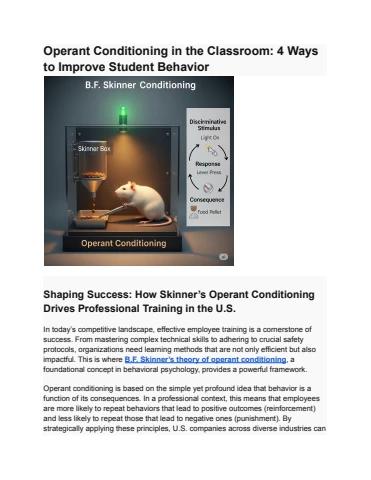 Operant Conditioning in the Classroom_ 4 Ways to Improve Student Behavior