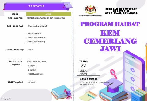 Template buku program percuma tema edu[cikgugrafik]