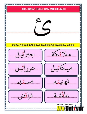 Page 5 - JAWI TAHUN 3 : KEDUDUKAN HURUF HAMZAH
