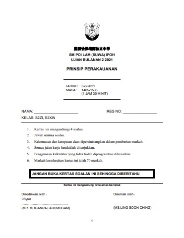 S2 PRIN.AKAUN 2ND MT 2021 - PLHS Library Flip PDF | AnyFlip