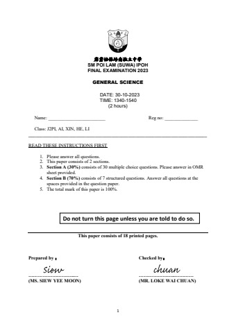 J2 GS Final Exam 2023 - PLHS Library Flip PDF | AnyFlip