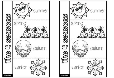 4 Seasons Coloring Pages Summer Color Page Coloring Pages For Kids