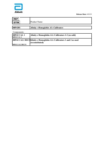 8P43-01 Alinity c Hemoglobin A1c Calibrators - katiz54 Flip PDF | AnyFlip