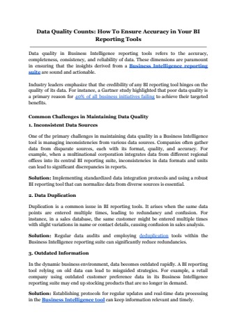 Data Quality Counts_ How To Ensure Accuracy in Your BI Reporting Tools - brandingbear Flip PDF ...