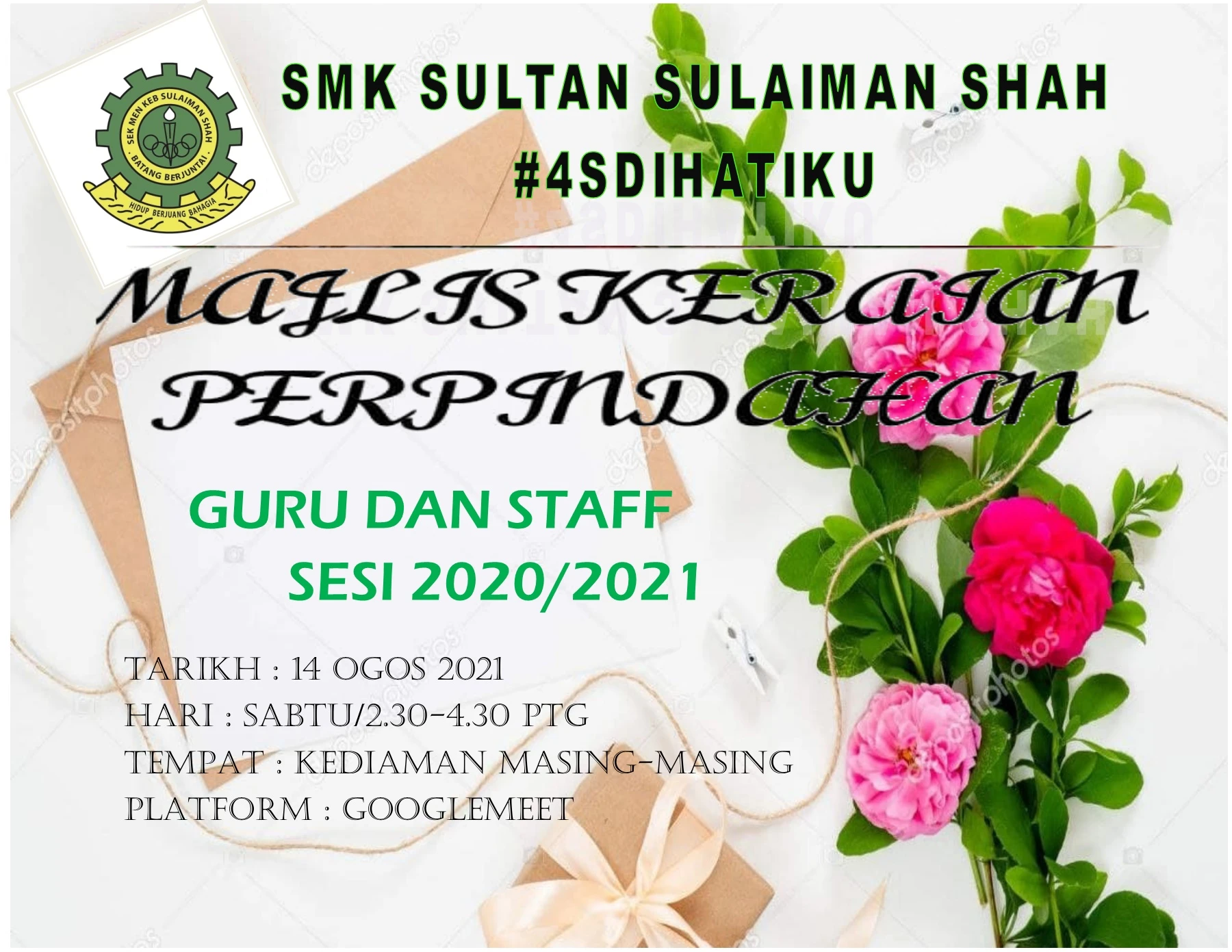 MAJLIS MERAIKAN PERPINDAHAN GURU SMKSSS 2021
