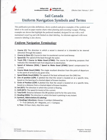 Chartwork labelling and symbols - Sail Canada - fcmb01 Flip PDF | AnyFlip