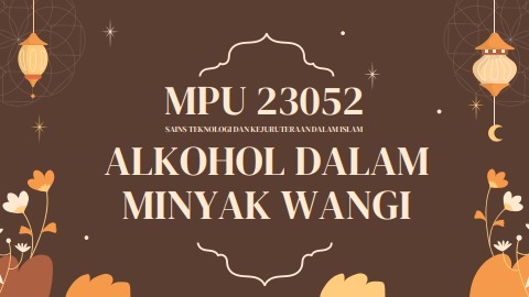 ALKOHOL DALAM MINYAK WANGI GP 3 - Iskandar shah bin Mohd shahfari Flip ...