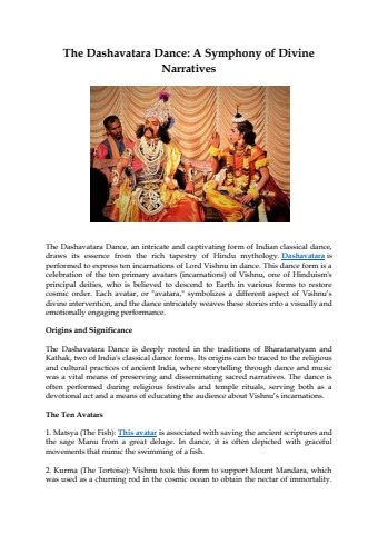 The Dashavatara Dance: A Symphony of Divine Narratives - piyalibhoir21 ...