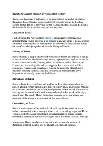 Bairat: An Ancient Indian City with a Rich History - piyalibhoir21 Flip ...