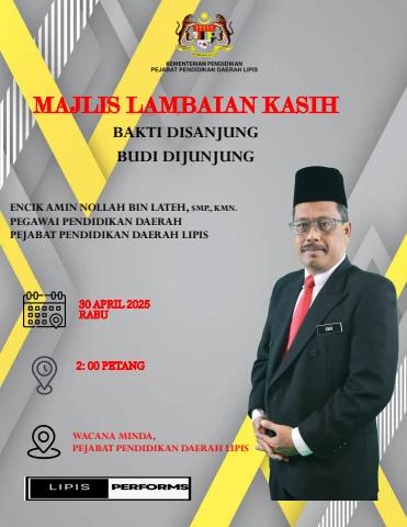 BROSUR MAJLIS PERSARAAN TUAN PPD LIPIS