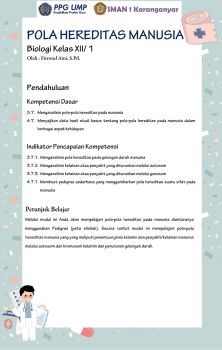 MODUL AJAR POLA HEREDITAS MANUSIA (PERTEMUAN 1) - fitrotulaini72 Flip PDF | AnyFlip