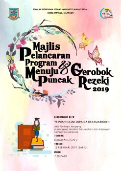 Buku Program Majlis Pelancaran Program Menuju Puncak dan Gerobok Rezeki 2019 - sharliashida ...
