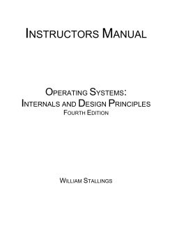 OPERATING SYSTEMS -INTERNALS AND DESIGN PRINCIPLES WILLIAM STALLINGS ...