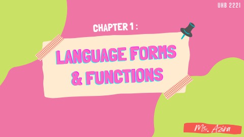 Chapter 1: Language Forms & Functions - azira ahmad Flip PDF | AnyFlip