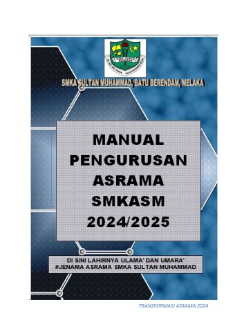 MANUAL PENGURUSAN ASRAMA SMKASM 2024/2025 - khuzaini08 Flip PDF | AnyFlip