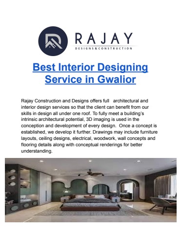 interior designing service - Rajay Designs & construction Flip PDF ...