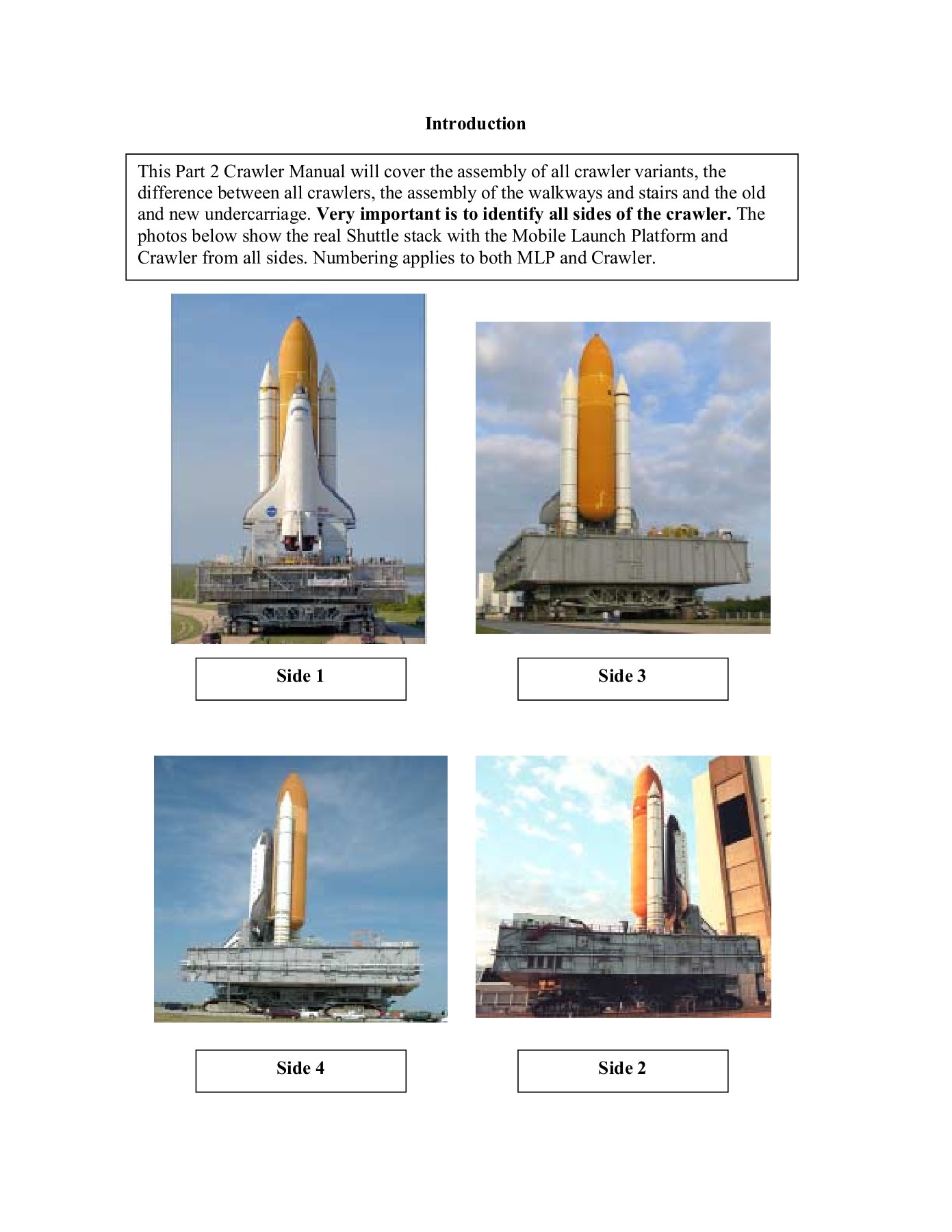 Schematic Space Shuttle Crawler Transporter