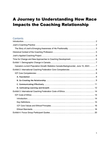 Coaching Case Study Sample - Royal Roads University Flip PDF | AnyFlip