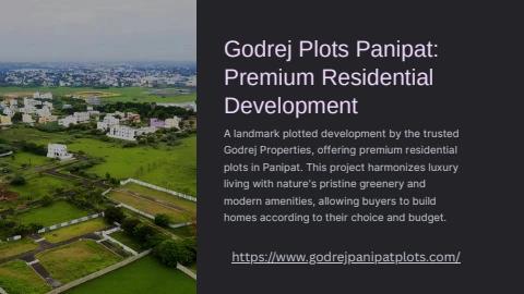 Godrej Plots Panipat - Book Your Housing Space - Harsh Kumar Flip PDF ...