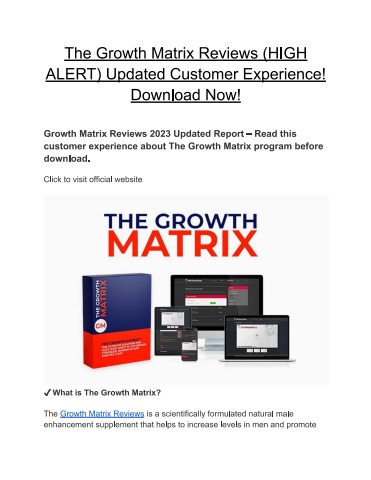 The Growth Matrix Reviews (HIGH ALERT) Updated Customer Experience ...