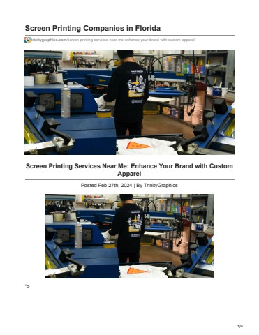 Screen Printing Companies in Florida-1