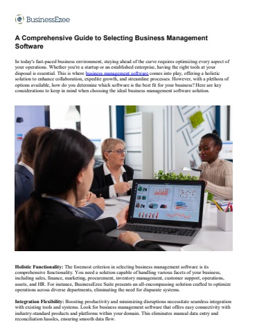 Simplifying Your Decision: A Guide to Choosing Business Management ...