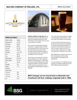 MALTING COMPANY OF IRELAND, LTD. IRISH ALE MALT - Guset User Flip PDF ...