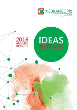 Standard Alliance Insurance Plc 2016 ANNUAL REPORT & ACCOUNTS ...