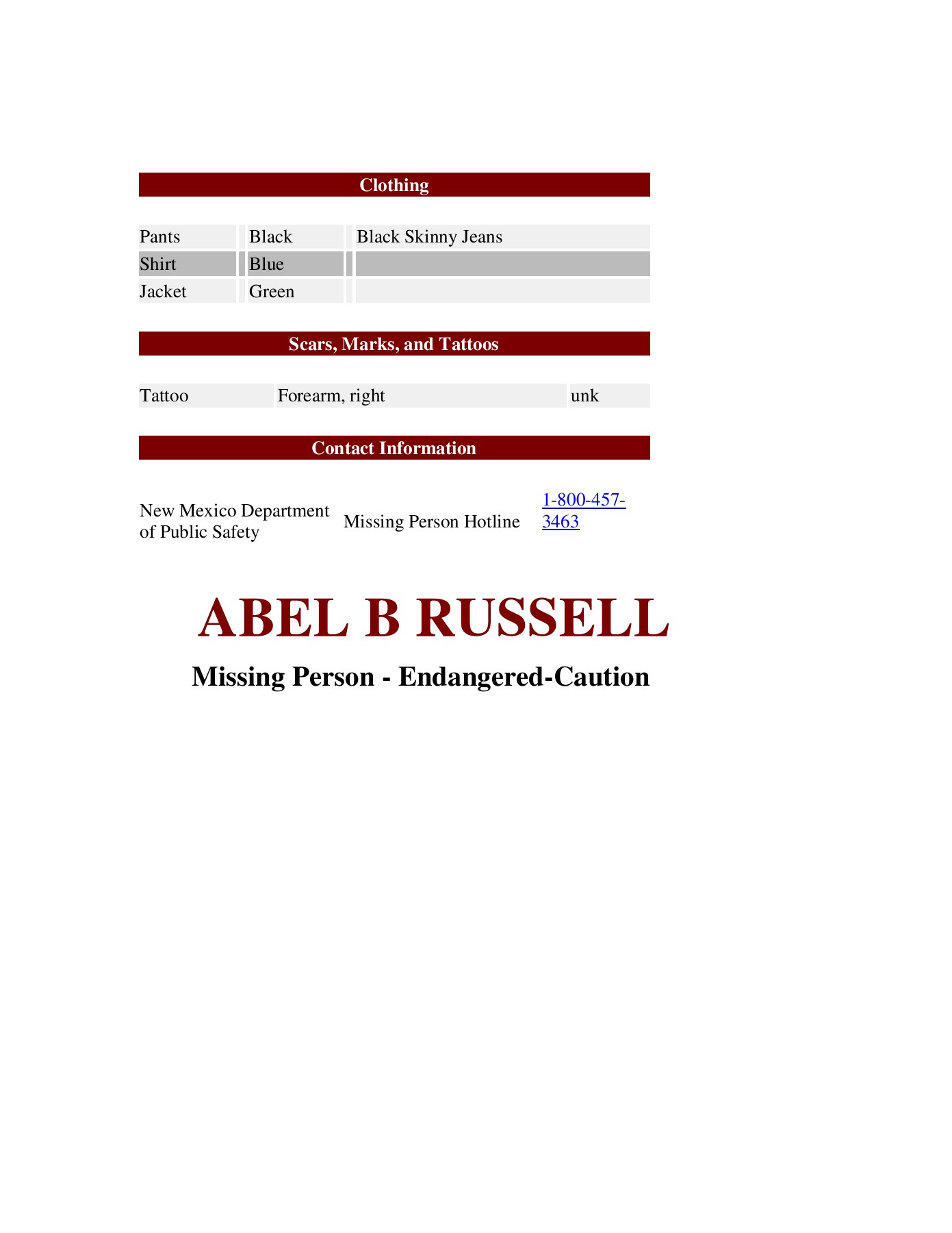 Abel Russell's Instagram, Twitter & Facebook on IDCrawl