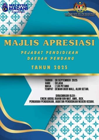 Buku Program Majlis Apresiasi PPD PENDANG 2025
