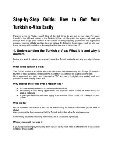 Step-by-Step Guide_ How to Get Your Turkish e-Visa Easily